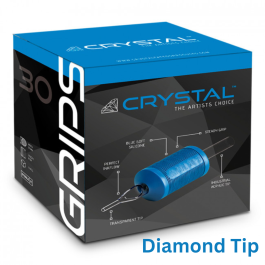 CRYSTAL GRIPS - 25 MM - 3 BIS 18 DIAMOND TIP - BOX OF 20